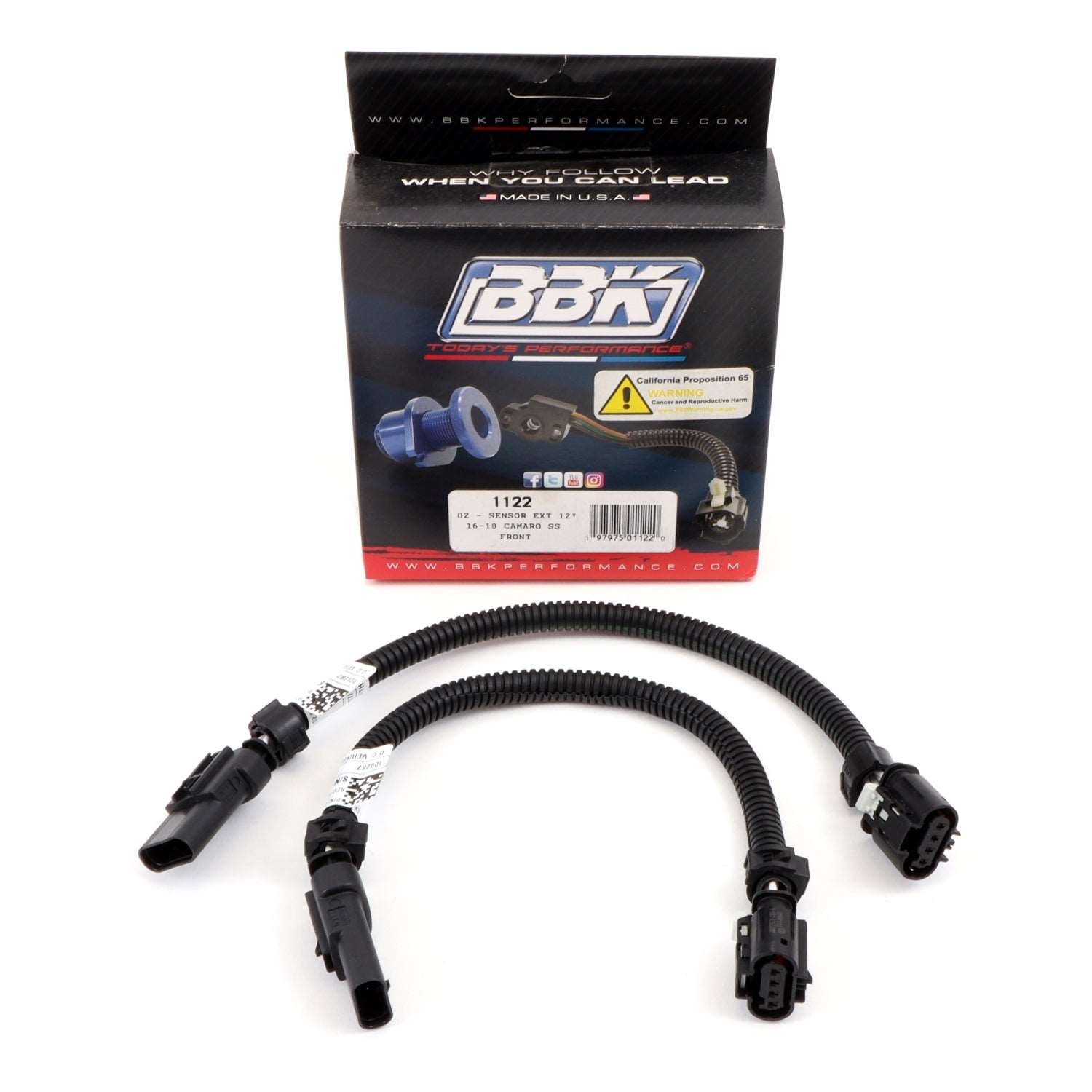 BBK Front O2 Sensor Extensions for Manual Trans (16-24 Chevrolet Camaro ...